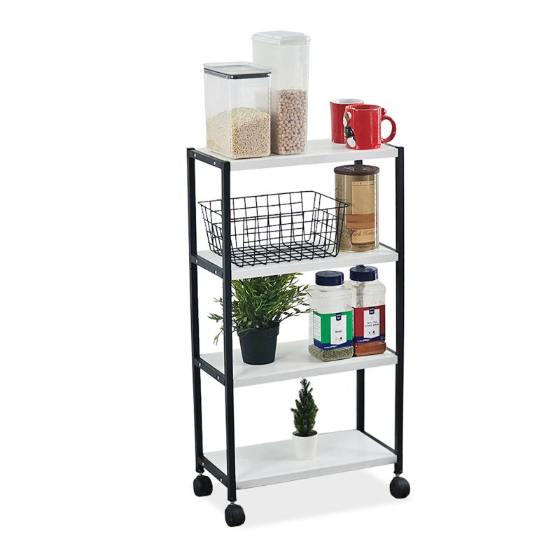 Tekerlekli Mutfak Rafı Çok Amaçlı Dolap 5410 - Weblonya