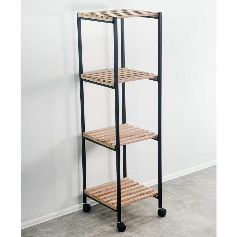 Mutfak Rafı Dolap Çok Amaçlı Dolap Tekerlekli Raf 1250 - Weblonya