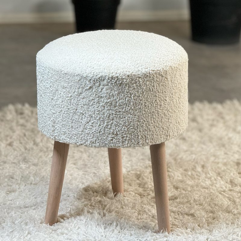 Puf Peluş Sandalye 4 Ayaklı Puf Koltuk 5513 - Weblonya